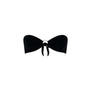 CHAUDE SWIMWEAR Billi Bandeau Top Onyx - Black