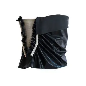 CCY CURRENCY Halterless Frill Top Shiny