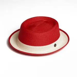 DASMARCA HATS Dasmarce Bobby Retro Short Brim Summer Porkpie – Ruby