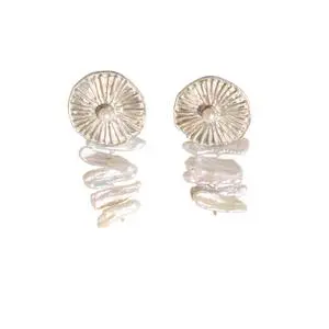 RAXADA Pearl Rain Earrings - Silver