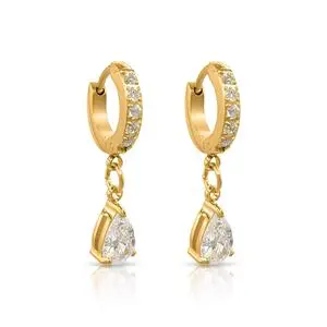 EVER JEWELLERY Final Cut Huggie Earrings - Gold