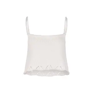 GUNDA HAFNER LTD Neutrals Knit Cami Top - White