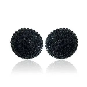 PINAR OZEVLAT Disco Pebble Earrings - Black
