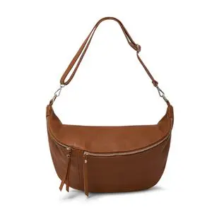 BETSY & FLOSS Emilia Large Crossbody Waist Bag In Tan - Brown