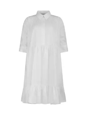 HELENE GALWAS Kokorah Cotton Shirt Dress - White