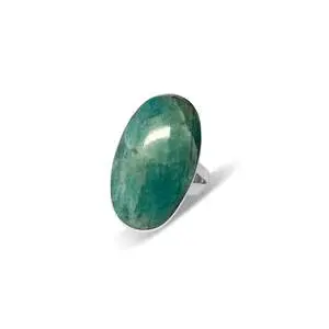 FV JEWELLERY La Stèle Amazonite Oval Ring - Blue