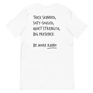 ANCHOR & CREW Think Ocean Rhino Aspirations Cotton T-shirt - White