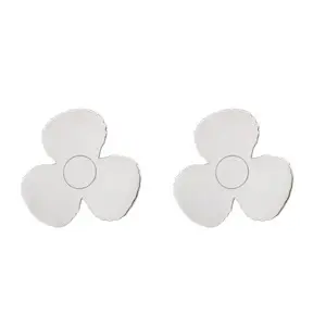 SILVER MOON Sterling Earrings – Trillium - Silver
