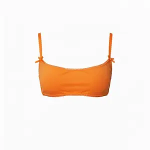 THE COOLGIRL NYC Jane Soft Bra In Cotton - Orange
