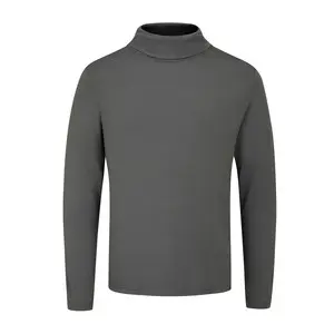 ARTHUR BEALE Bamboo Roll-neck Base Camp Layer Anthracite