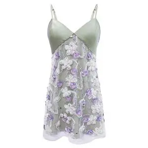 RIVIERA SOIRÉE Lily Tinkerbell Embroidered Mini Slip Dress