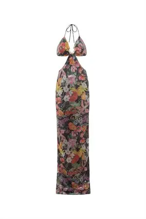 LUNA B Wildflower Dress - Black