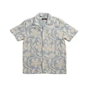 EIGHT X Neutrals / Oleander Artisan Short Sleeve Button Up Shirt - Blue