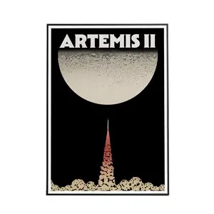 ABI OVERLAND JERSEY Black / Neutrals / Red Artemis Ii Art Print L - Black/red