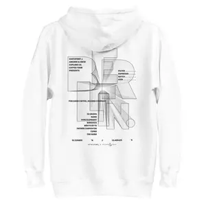 ANCHOR & CREW X Gustatory Berlin Coffee Scene Embroidered Hoodie - White