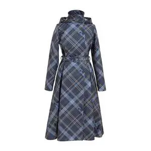 RAINSISTERS Coat With Front Pleats: Duchess - Blue
