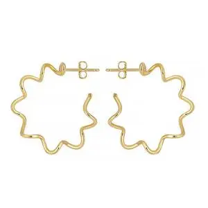 SHADED THE LABEL Maeve Twisted Hoop Earrings - Gold