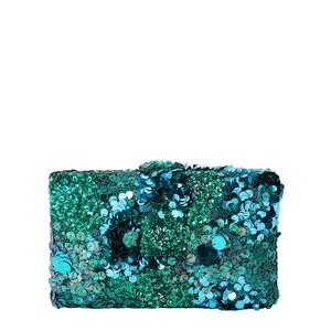 SIMITRI Nicobar Kitsch Clutch Bag - Green