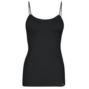 ZD ZERO DEFECTS Afrodita Spaghetti Top Soy Fiber Ultra-soft Comfort Color - Black
