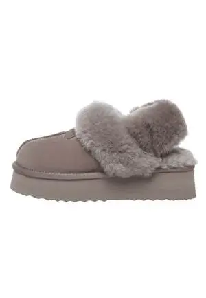 EVERAU AUSTRALIA Fantail Leather Slippers With Two Removable Straps - Brown