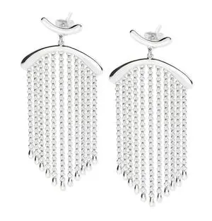 LUCY QUARTERMAINE Falling Earrings - Silver