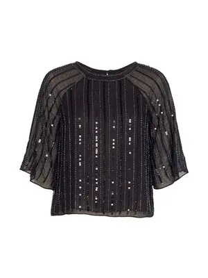 ROSE & NANCY Aurora Sequin Top - Blue