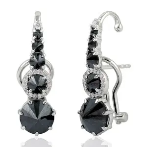 Artisan Black Diamond Earrings