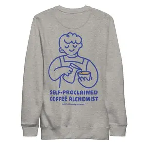 ANCHOR & CREW Embroidered Cotton Blend Sweatshirt - Grey
