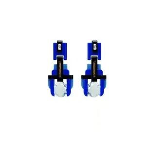 GISSA BICALHO Gissa Bicalho Handmade Acrylic Earrings With Round Stone Detail Blue