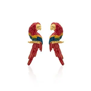 MILOU JEWELRY Parrot Earrings - Red