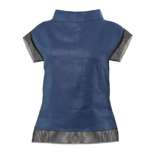 METAMORPHOZA Turtleneck Linen Top