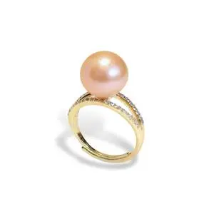NINEMOO En Glow Baroque Pearl Ring - Gold