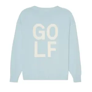 ELLSWORTH + IVEY Riley Crewneck Sweater Golf Stacked - Blue