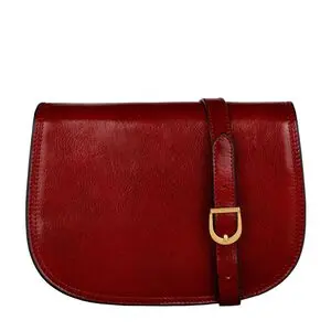 TIME RESISTANCE Leather Saddle Bag Moonfleet