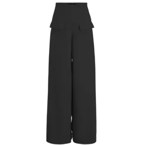 Layo G Stretch Wide-leg Dress Pants - Black