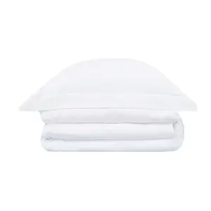 DECOFLUX HOME Sateen Bed Linen Set Solid - White