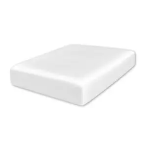 HI SILK Super King Uk Mulberry Silk Fitted Sheet Seamless Twenty Five Momme With Tailored Corners - White