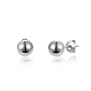 UNALOE Sterling Sculpted Stud Earrings – Contemporary Minimalist Designer Jewelry - Silver
