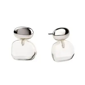 ZYNNIA COLLECTIVE Pebble Stack Studs - Silver