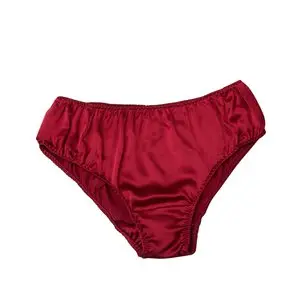 SOFT STROKES SILK Set Of Two Pure Mulberry Silk Bikini Pantie - Red