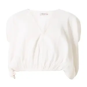 TRAFFIC PEOPLE Neutrals / Cream Tea Off- Whispers Cropped Top - White
