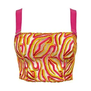 SOMEWHERE NEVER Running Wild Bandeau Bralette - Pink