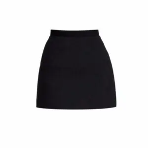 ICON LEVA Elli Suiting Tailored High Waist Mini Skirt - Black