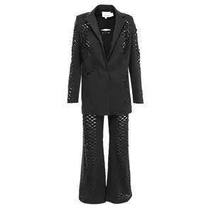 SILVIA SERBAN Laser Cut "dragon Skin" Suit
