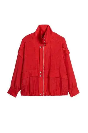 NOCTURNE Relaxed Zip-up Jacket - Red