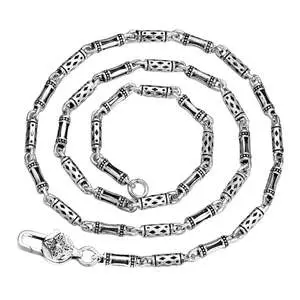 ALTAR™ ORNAMENTS CO. Vanguard Necklace| Sterling Patterned Chain Altar