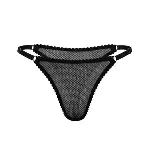 DARILY UNDERWEAR Adjustable String Panties Noir - Black