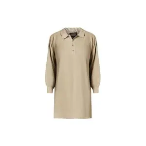 KNOWN SUPPLY Collared Button Sweater Dress Griffin Khaki - Green