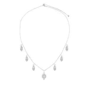 SEVEN SAINTS Artemis Slider Choker Necklace, White Rhodium - Silver