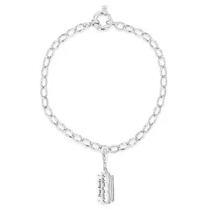 TRUE ROCKS Razor Blade Belcher Bracelet Sterling - Silver